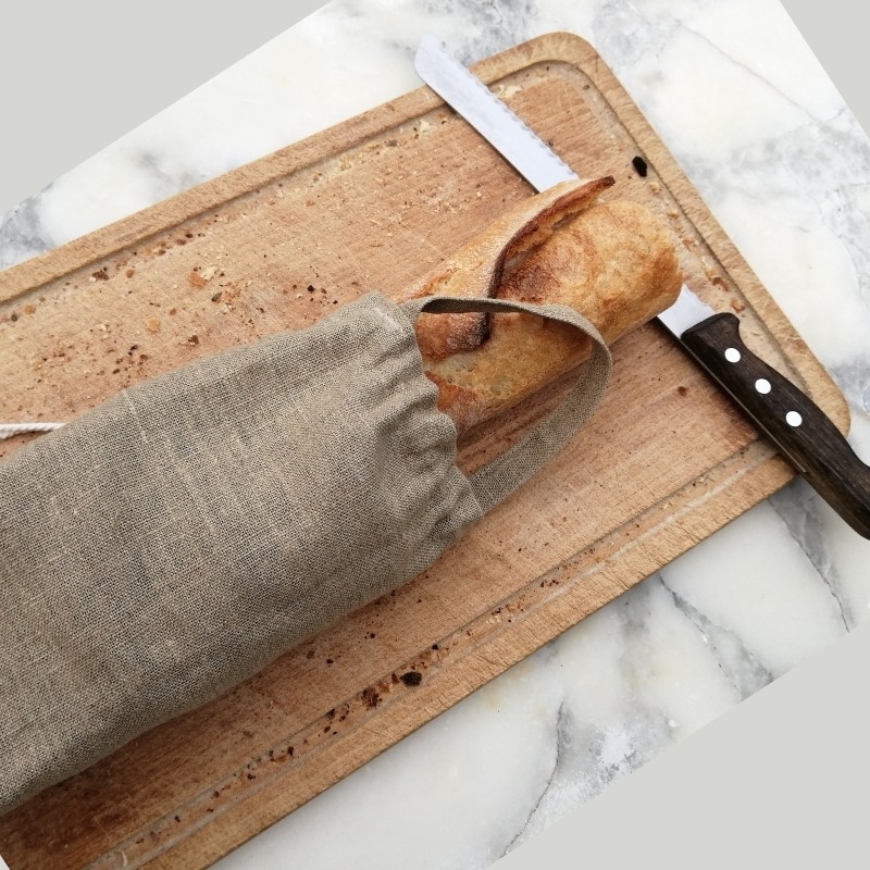 Sac à pain en lin Moustoir'Ac |FABRICATION FRANCAISE